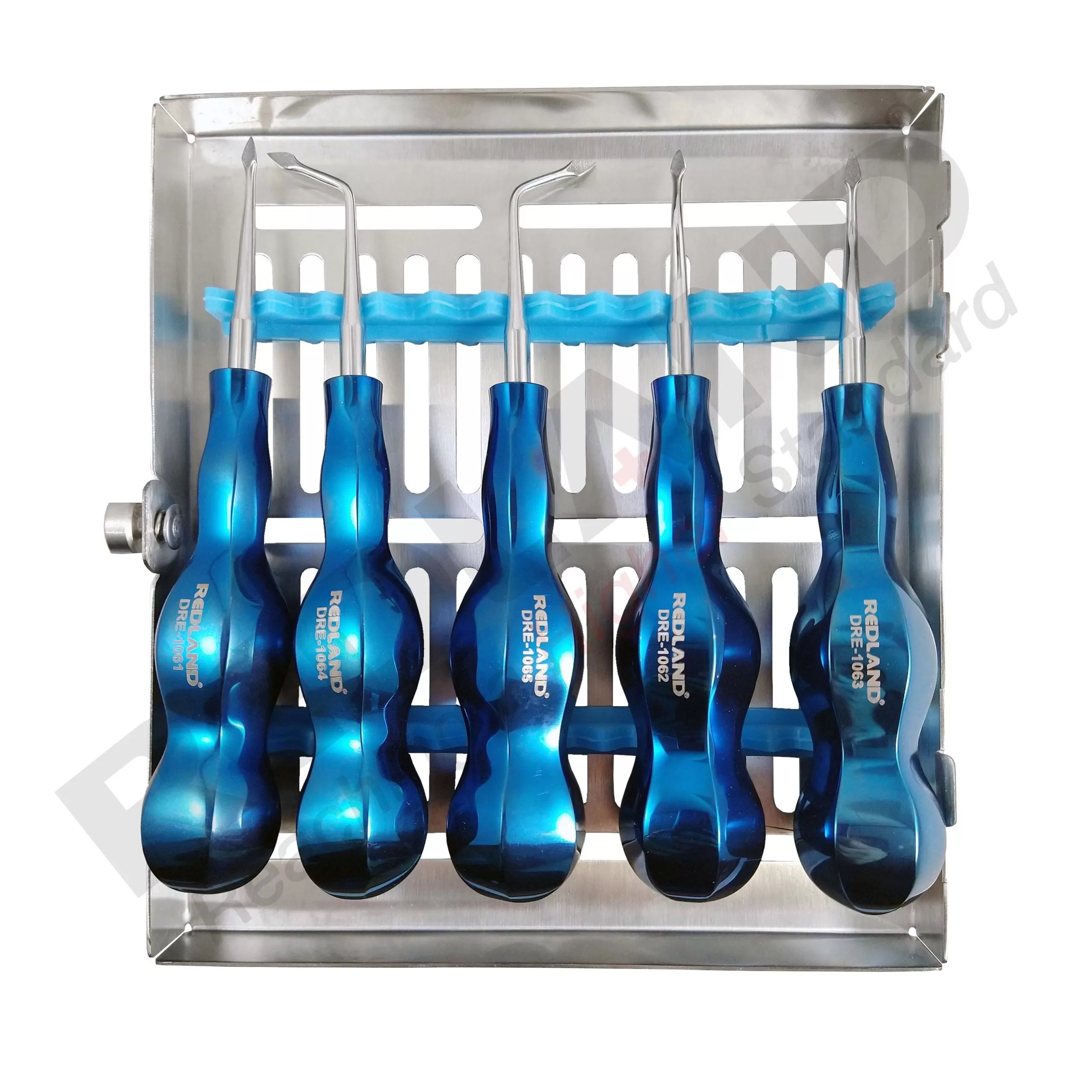 REDLAND ATRAUMATIC DENTAL EXTRACTION ELEVATOR KIT 5PC – DIAMOND COAT ...