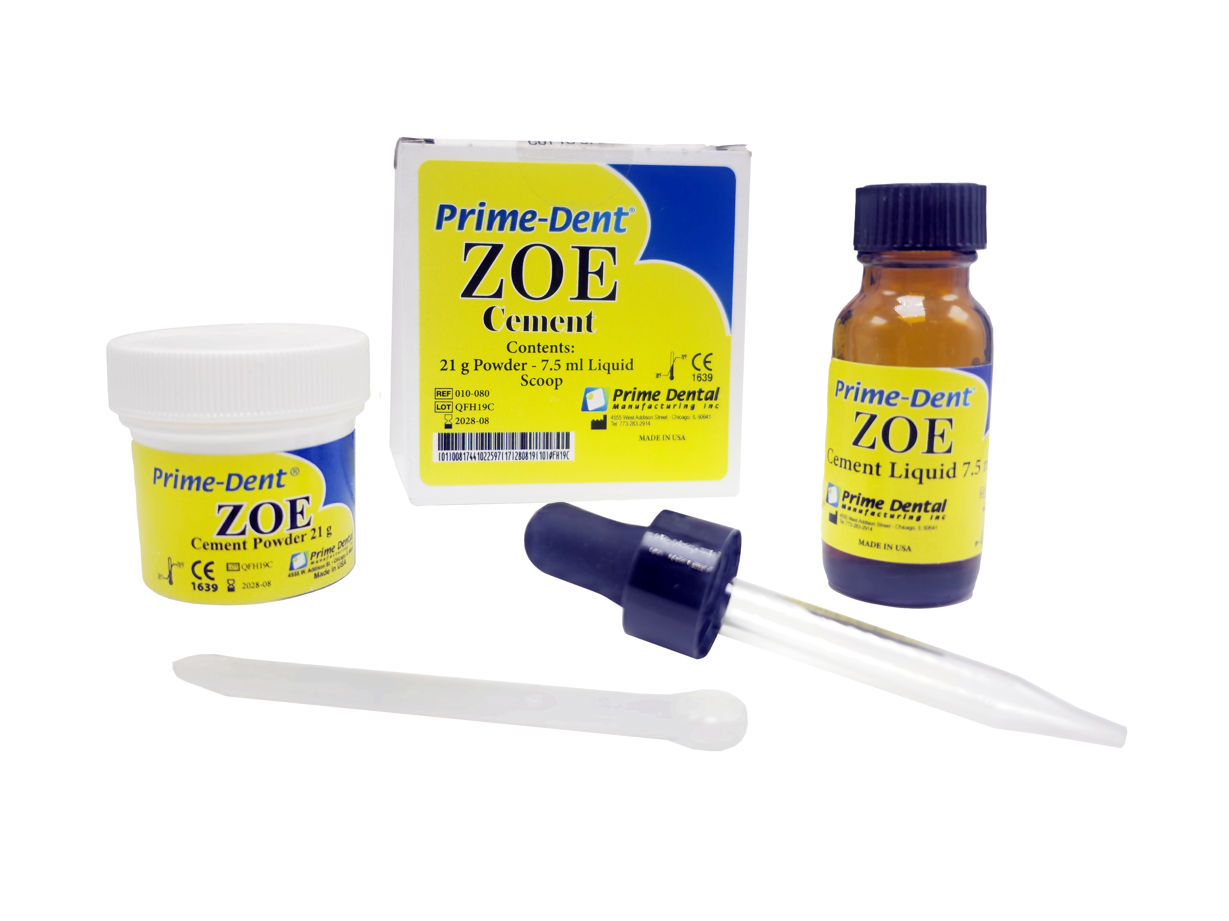 Prime-Dent Zinc Oxide Eugenol (ZOE) Cement Kit #010-080 – Tri County ...
